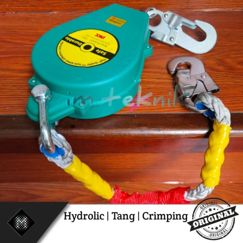 Jual FALL ARRESTER tali pengaman 5 10 15 meter safe Retractable ...