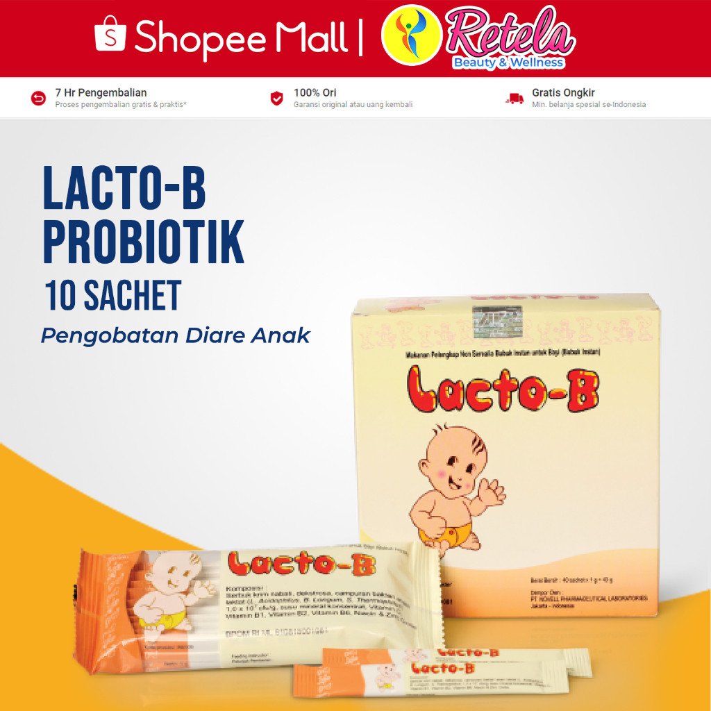 Jual Lacto B 10 Sachet Untuk Bayi Dan Dewasa / Probiotik Untuk Diare ...