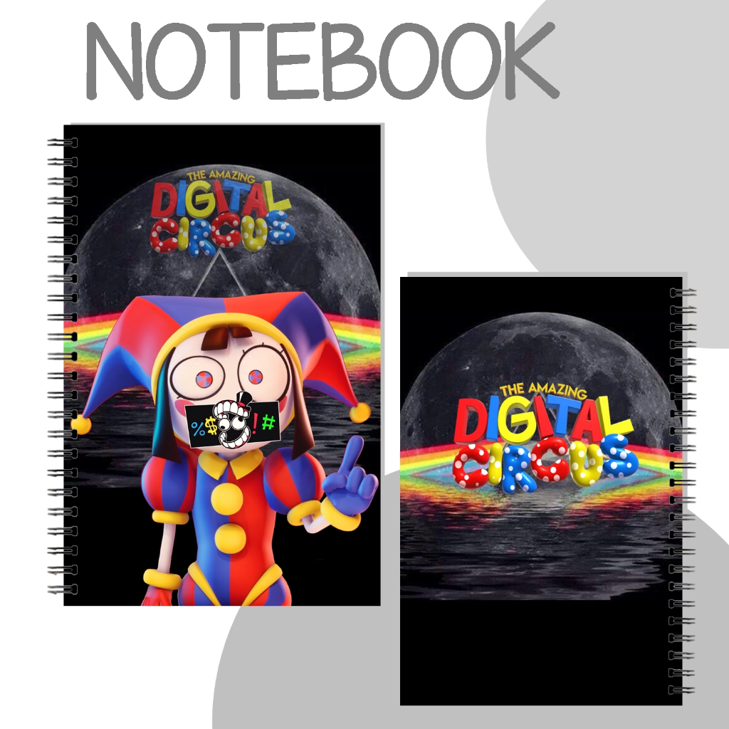 Jual Notebook Digital Circus Pomni Book Spiral Notebook Amazing Digital ...