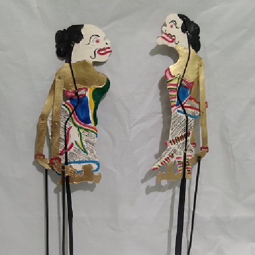 Jual Wayang kulit Asli Limbuk dan Cangik Ukuran Kecil Tinggi Wayang ...