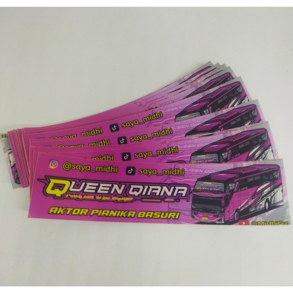 Jual STIKER BASURI AULIA DAN QUEEN QIANA ASLI GARASI | Shopee Indonesia