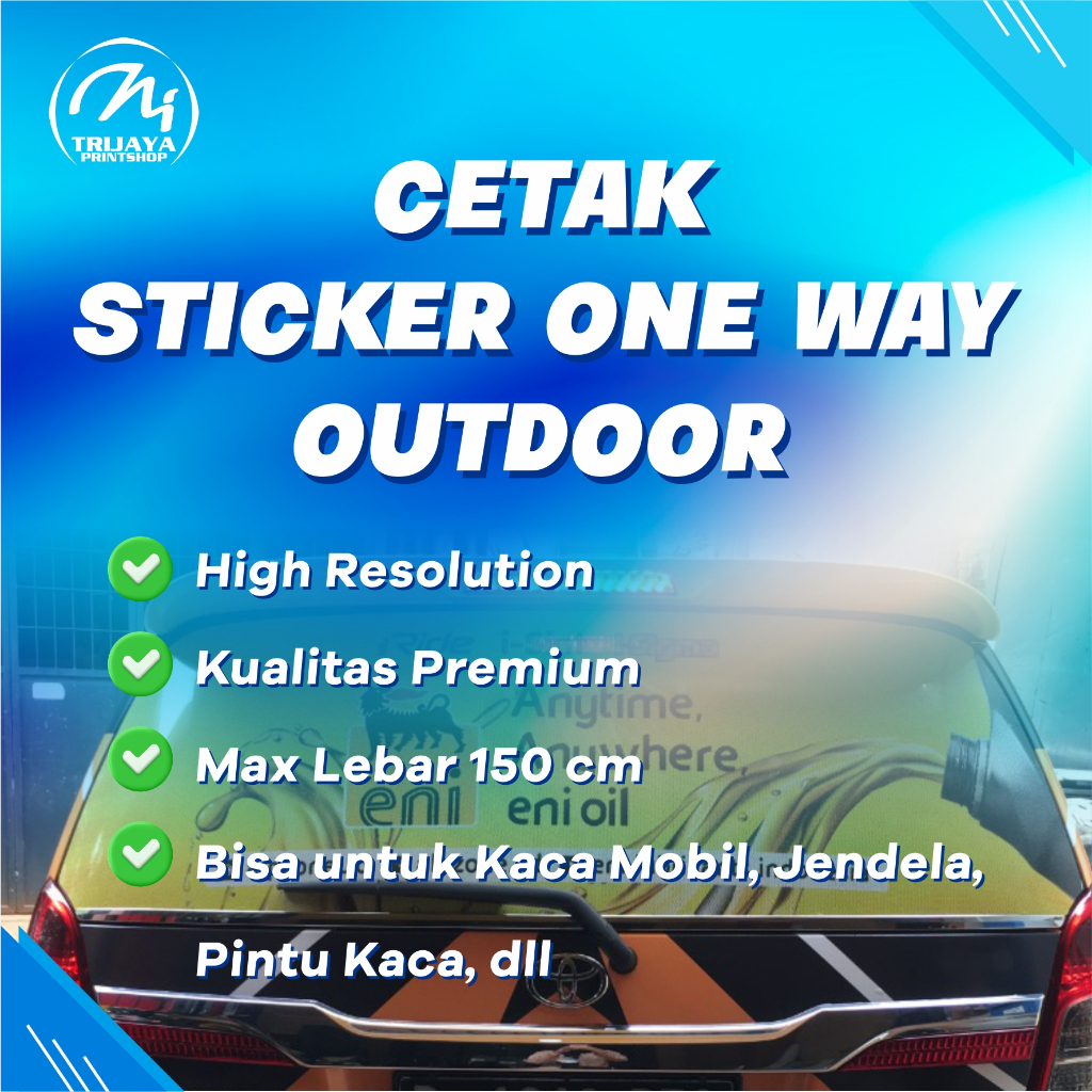 Jual CETAK STICKER ONE WAY OUTDOOR MURAH CEPAT HIGH RESOLUTION | Shopee ...