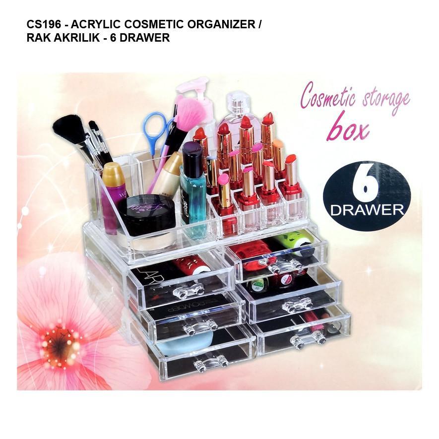 Jual ♡ Asia Raya ♡ Acrylic Cosmetic Organizer / Rak / Tempat Kosmetik 6 ...