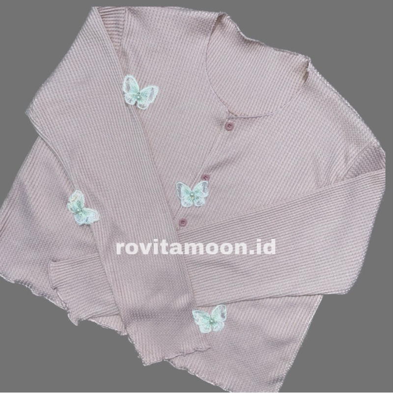 Jual FREE JEPITAN | Cardigan Kancing | Cardigan Butterfly | Cardigan ...