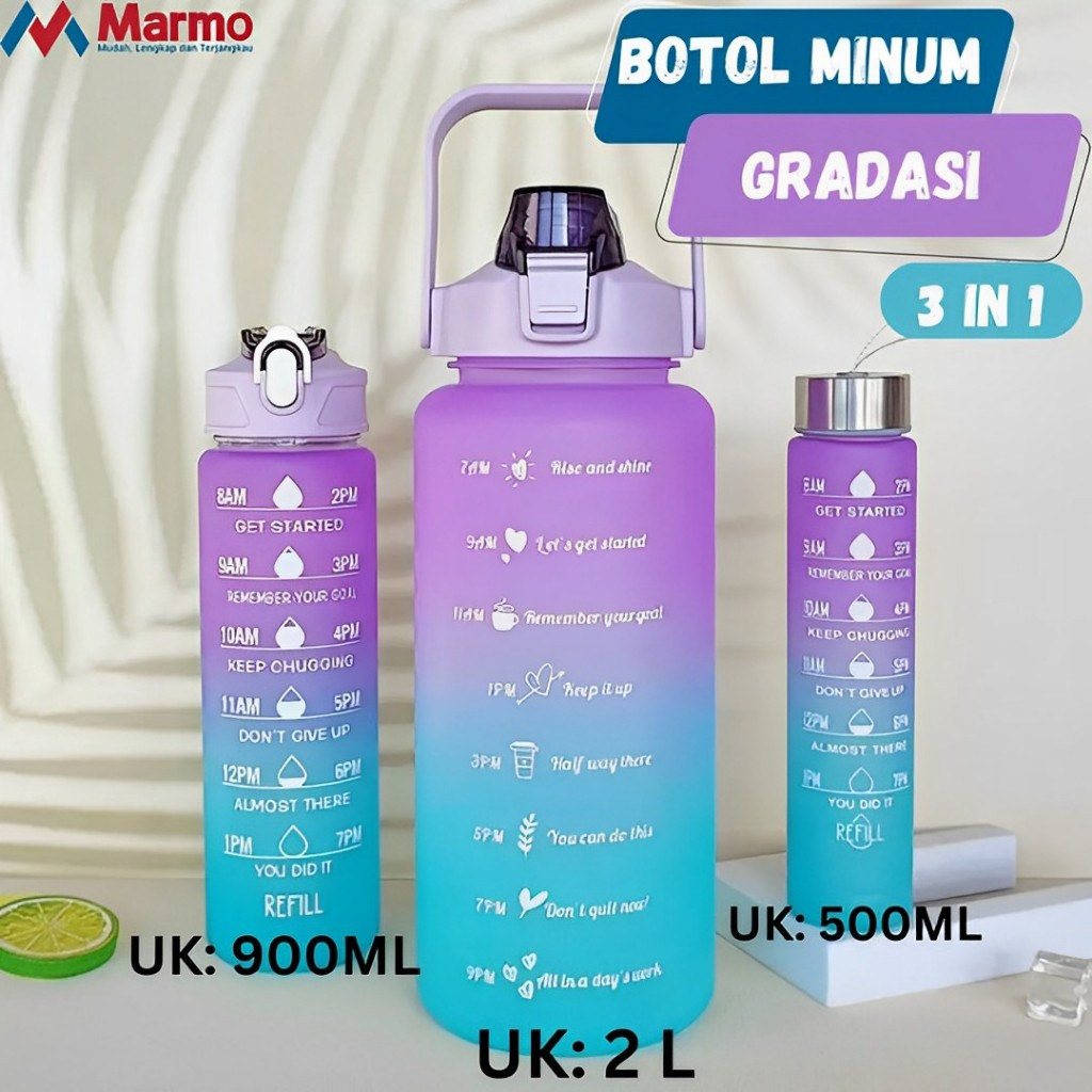 Jual Botol Minum Beranak 3IN1 Botol Viral Gradasi Warna Botol Beranak ...
