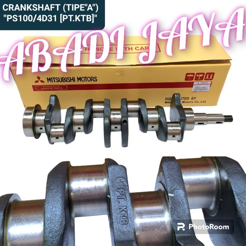 Jual CRANKSHAFT KRUK AS KER AS COLT DIESEL PS100 4D31 PT.KTB ORISINIL ...