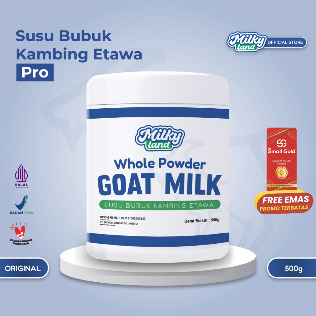 Jual Susu Kambing Etawa Bubuk 500gr Goat Milk BPOM - Milkyland | Shopee ...