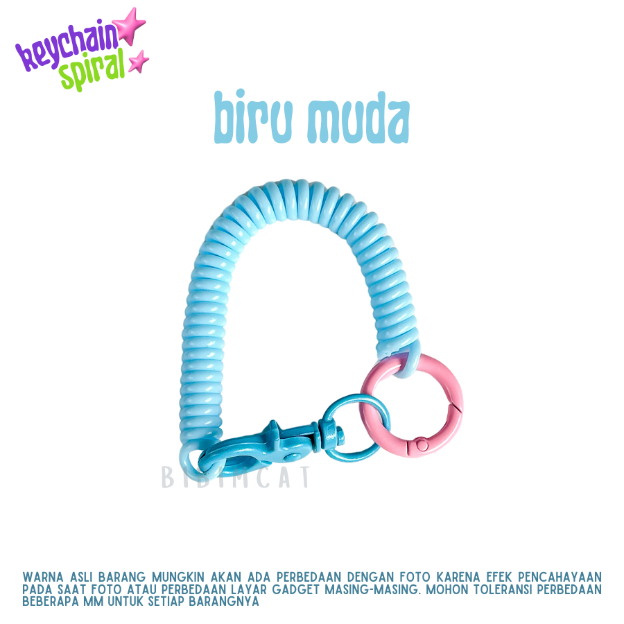 Jual Keychain Spiral Warna DIY / Gantungan Kunci Motor Tali Elastis ...