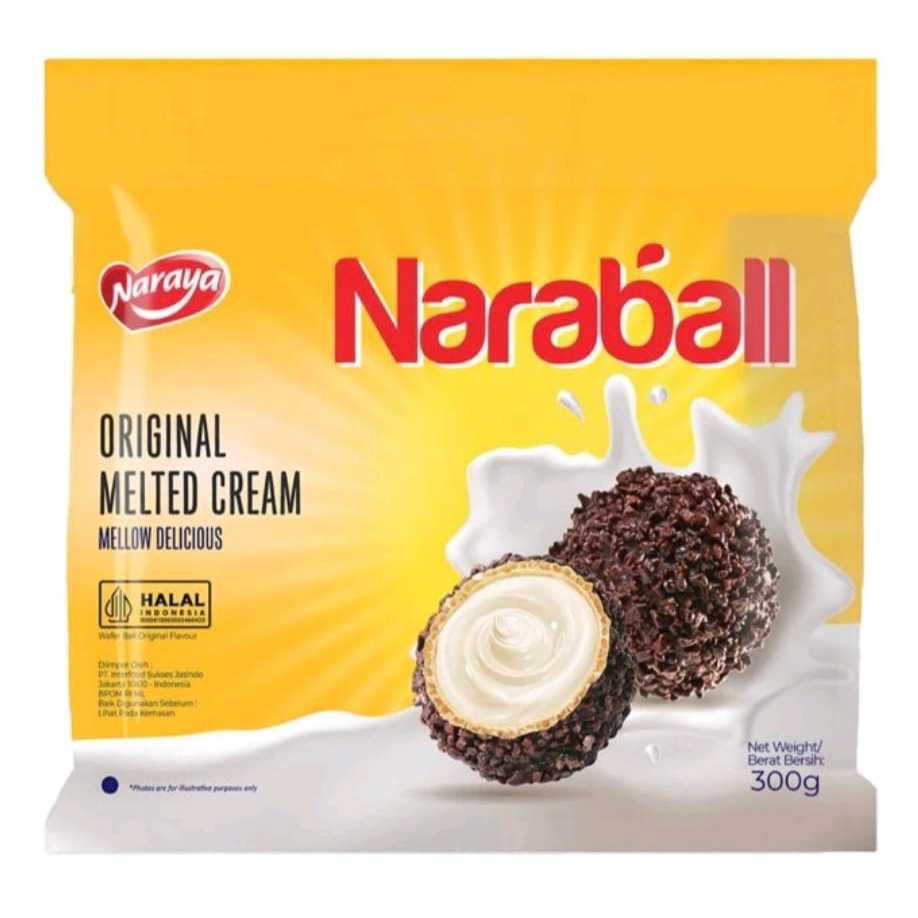 Jual Naraya NARABALL Wafer Ball Original Chocolate Strawberry Melted ...