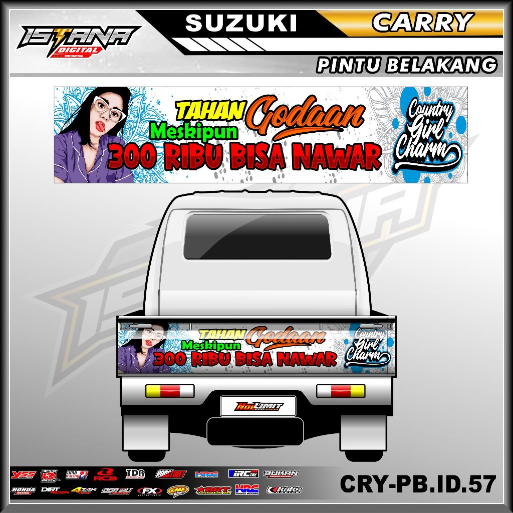 Jual Stiker Pintu Belakang Pick Up CARRY - Sticker Variasi Pintu ...