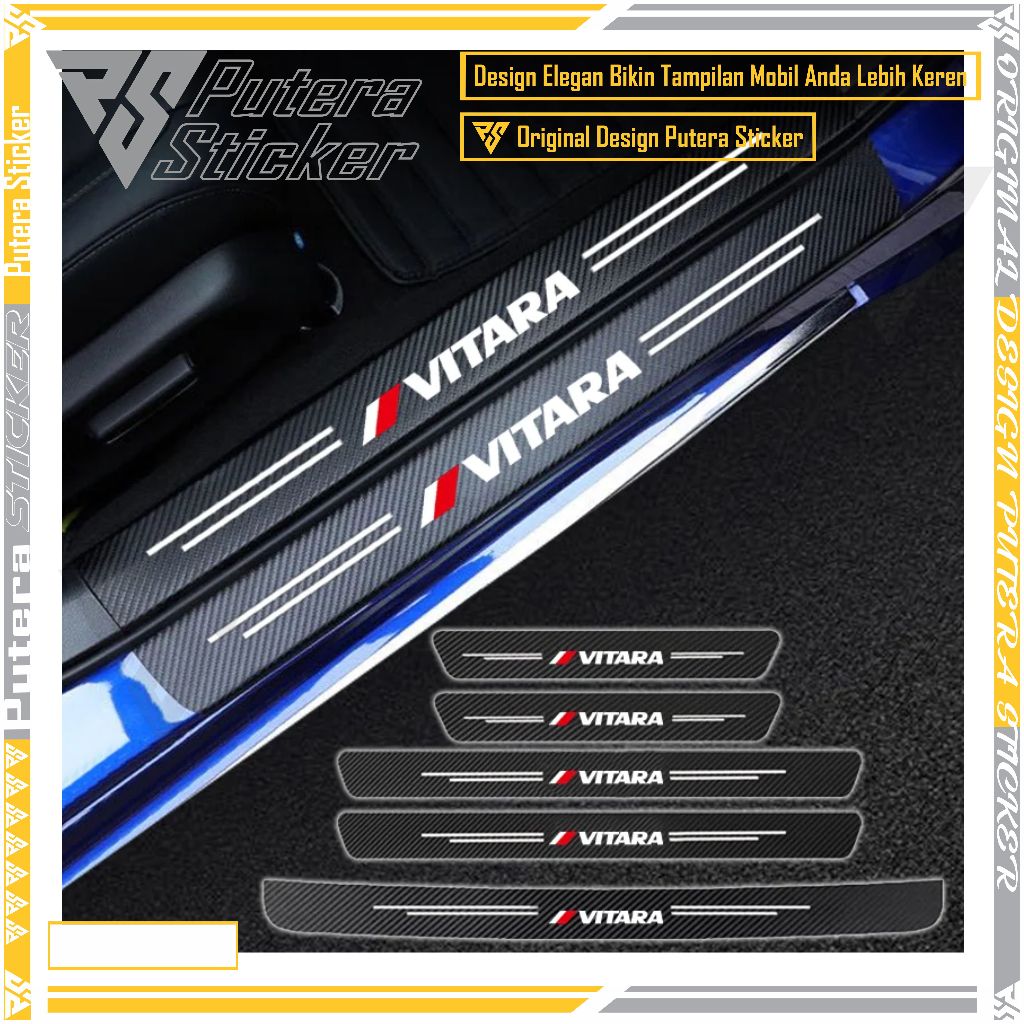 Jual stiker carbon 3D stiker SUZUKI GRAND VITARA Stiker Pelindung Anti ...