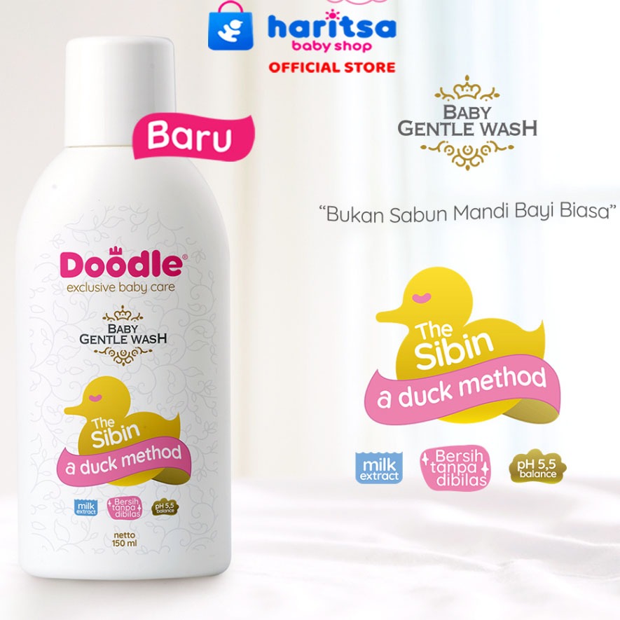 Jual Doodle Baby Gentle Wash (The Sibin: a duck method) | Sabun Mandi ...