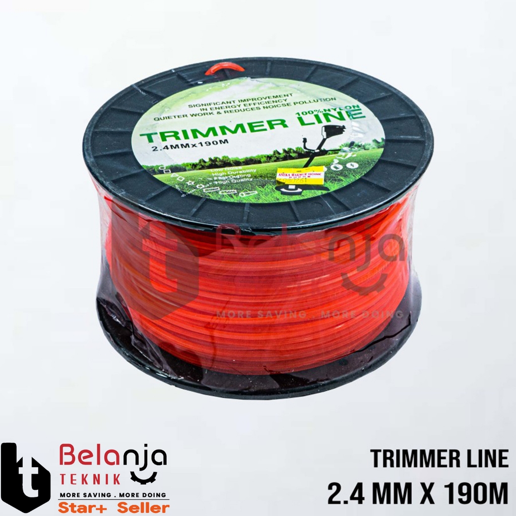 Jual Pro Quip Tali Senar Potong Rumput 2.4 MM X 190 Meter Trimmer Line ...