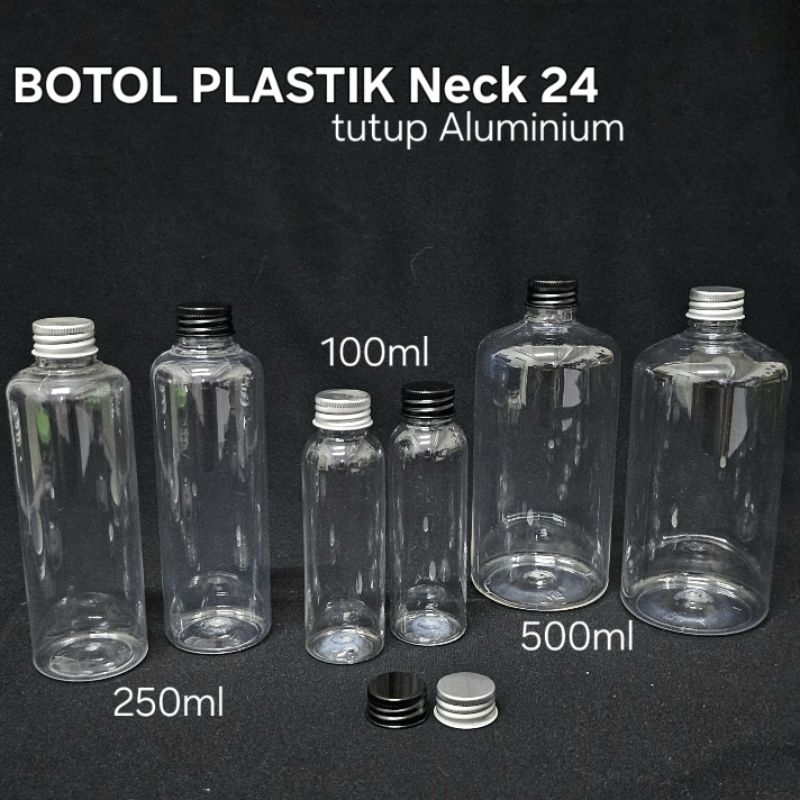Jual Bigta_Botol 100 ml / 250 ml / 500 ml TUTUP ALUMINIUM (neck 24 ...