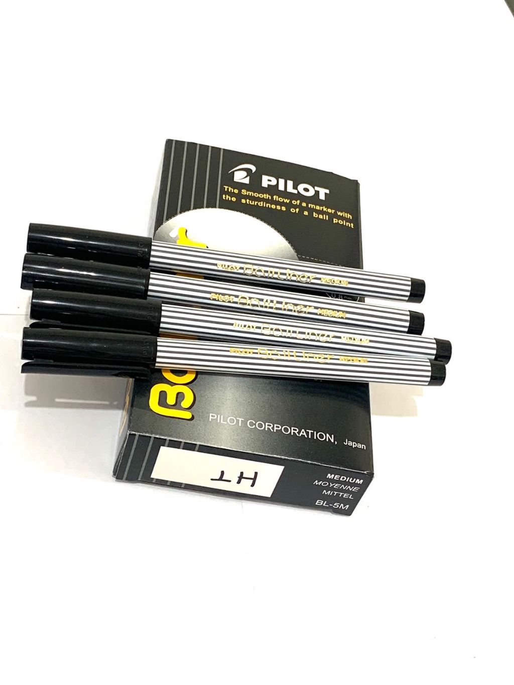 Jual Pulpen Ball Liner Medium Pilot Hitam / Biru 0.8mm | Shopee Indonesia
