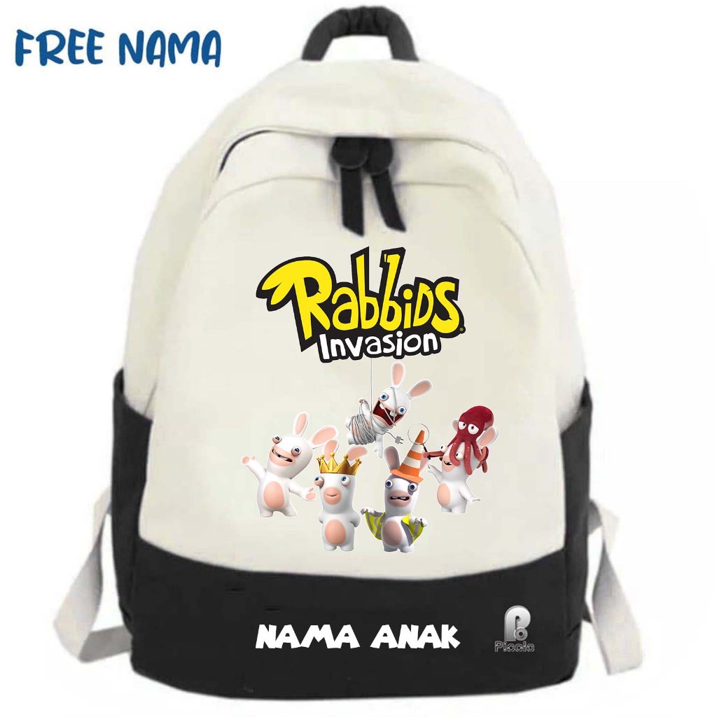 Jual TAS RANSEL BACKPACK ANAK SEKOLAH MOTIF RABBIDS INVASION UNISEX ...