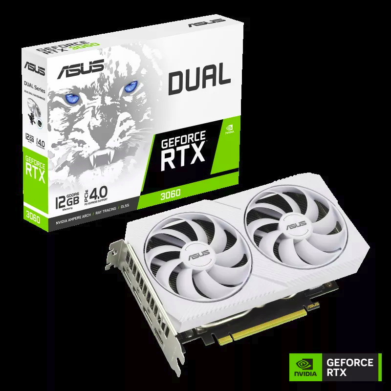 Jual VGA ASUS Dual GeForce RTX 3060 White Edition 12GB GDDR6 | Shopee ...