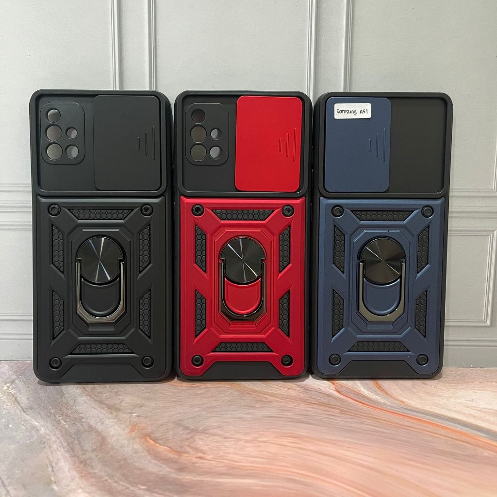 Jual Case Armor Transformer Slide + Ring Samsung A51 A52 A52s A04e A35 A55 - SenseAcc | Shopee ...