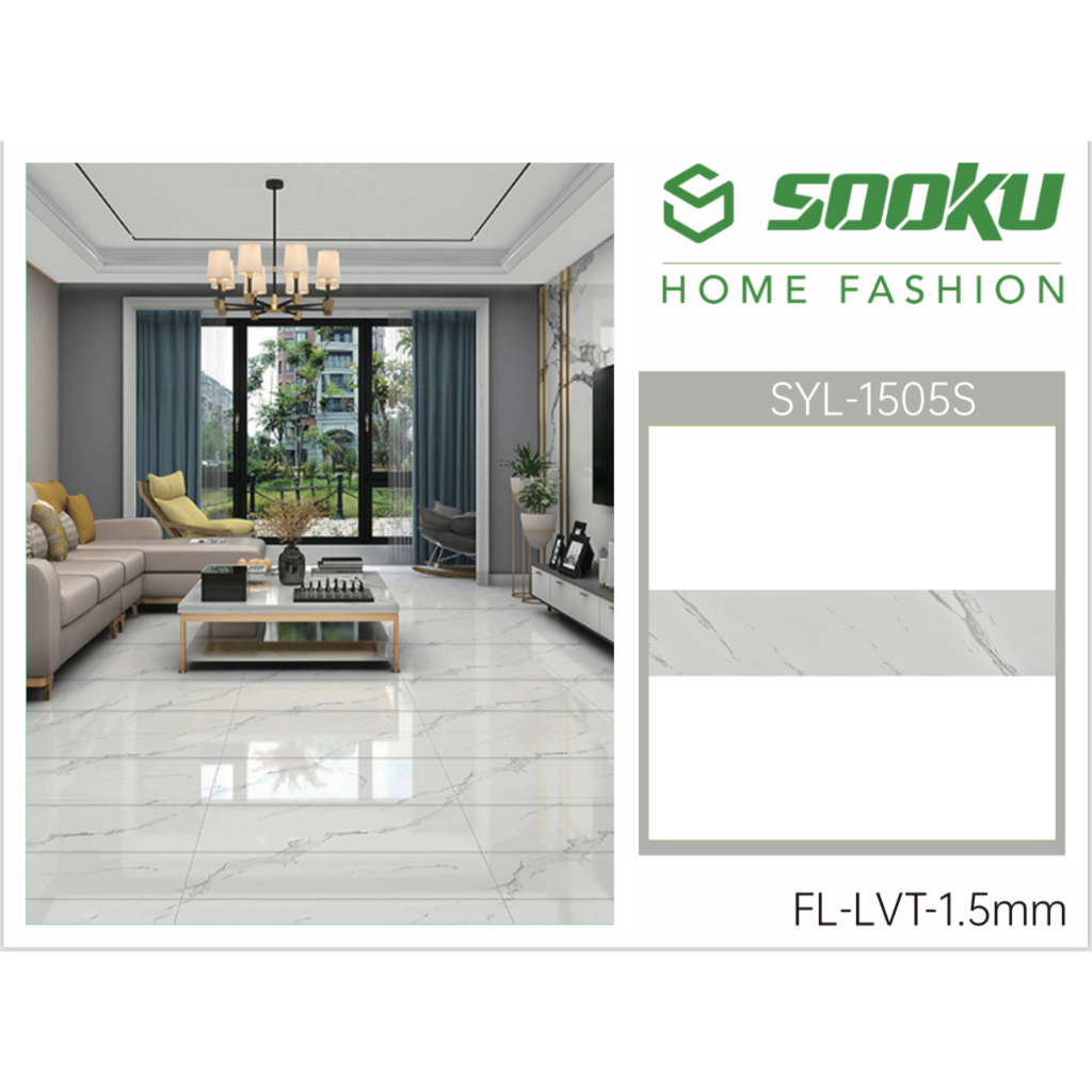 Jual Promo!!! Lantai Vynil / Sticker Vinyl lantai Bahan PVC ukuran 45cm ...