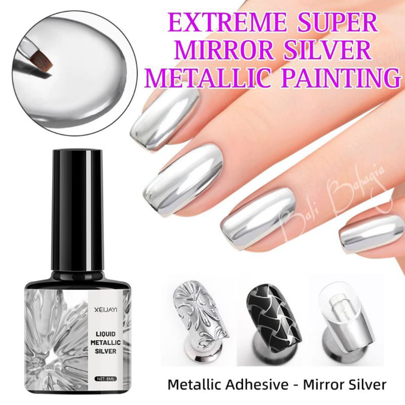 Jual Extreme Super Mirror Metal Painting Gel Kutek Gel Super Metal 8 ml ...