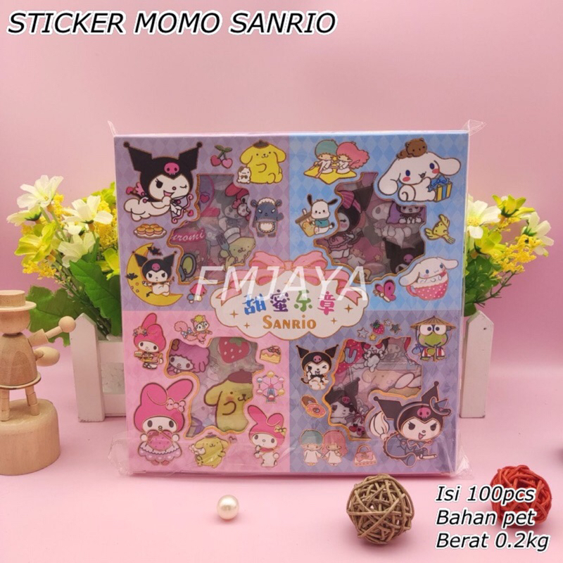 Jual 100 PCS STICKER 2DMOMO SANRIO || 100 PCS STICKER 2D BARBIE || 100 ...