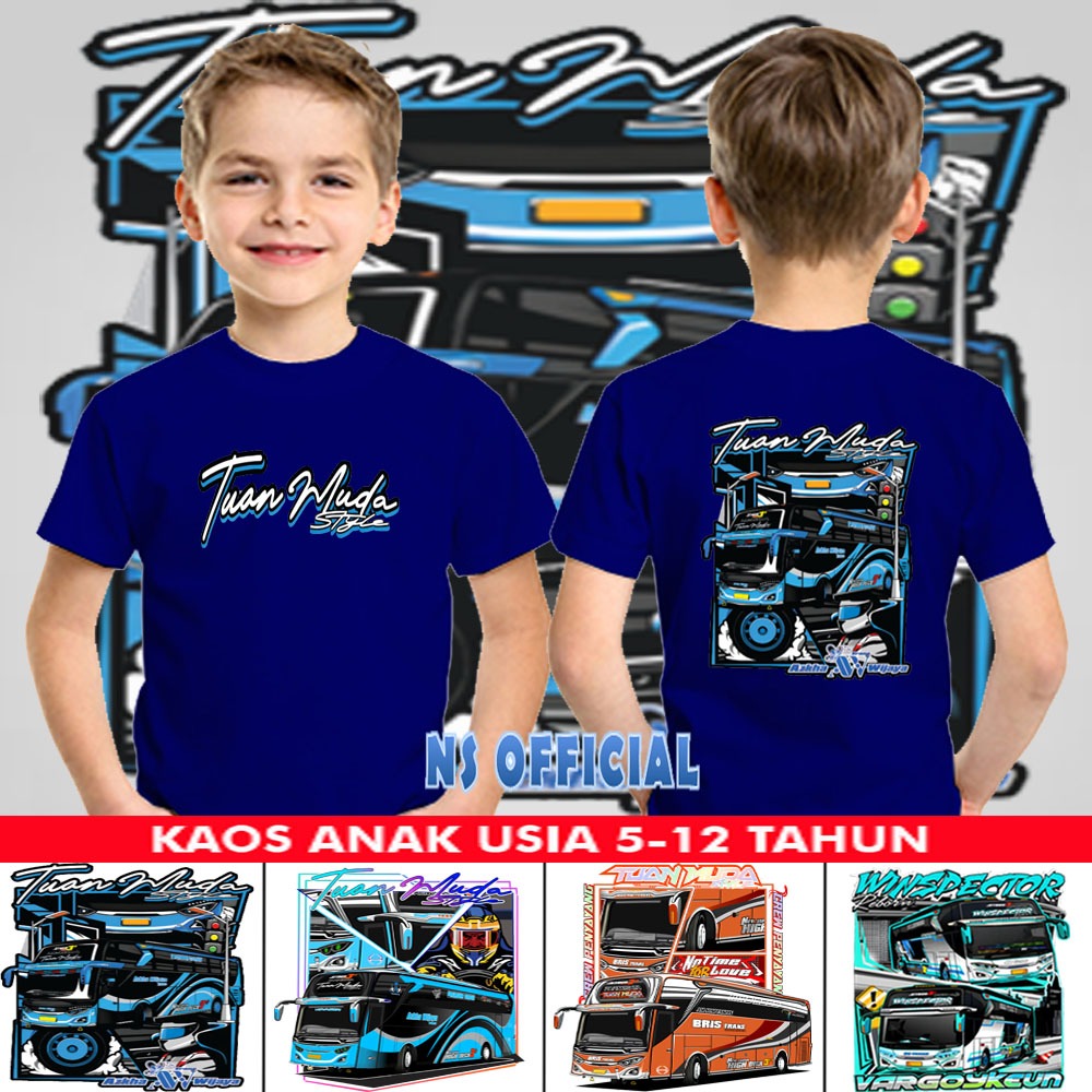 Jual Baju Kaos Bus Anak Laki Laki Usia 4 5 6 7 8 9 10 11 12 Tahun Baju Bis Tuan Muda JB5 ...