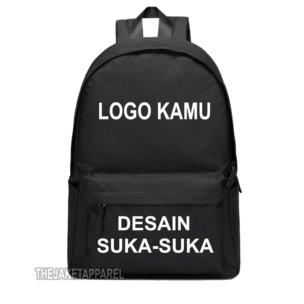 Jual Tas Ransel Custom Ransel laptop Backpack pria wanita bebas desain ...