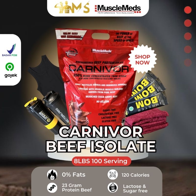 Jual Carnivor whey 8 lb 100 serving musclemeds | Shopee Indonesia