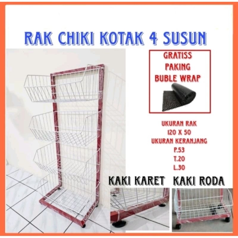 Jual [KHUSUS INSTANT] Rack Ciki 4 Susun Serbaguna A / Rak Chiki Ceker ...