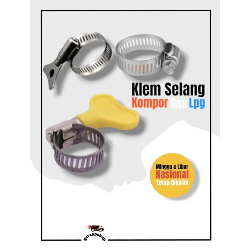 Jual Klem Selang Gas Lpg Hose Clamp Pengikat Selang Kompor Gas Elpiji ...