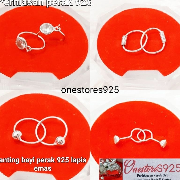 Jual Produk EkslusifCodeA5mL ANTING BAYI PERAK ASLI 925 LAPIS EMAS PUTIH DAN KUNING | Shopee ...