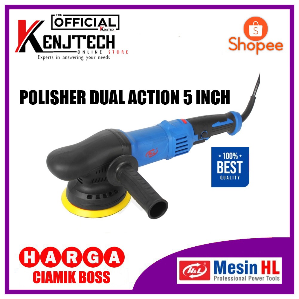 Jual Mesin Poles Dual Action 5" Polisher Dual Action 5 INCH HL | Shopee ...