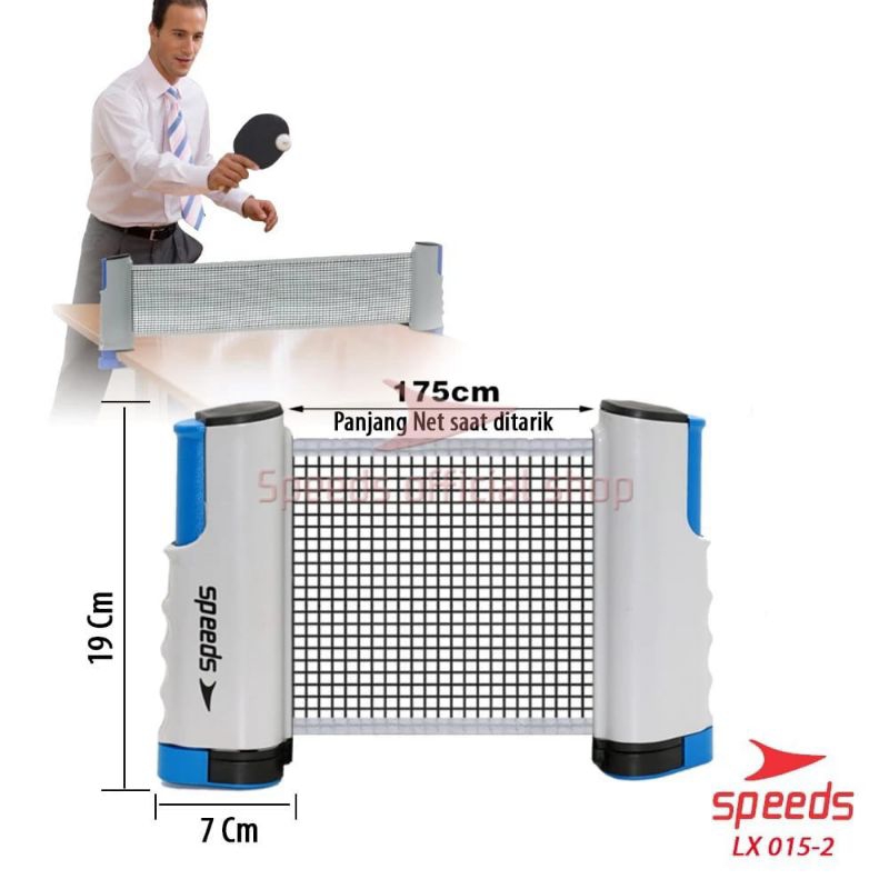 Jual SPEEDS Net pingpong portable | jaring net tenis meja pingpong Portable original tennis ball ...