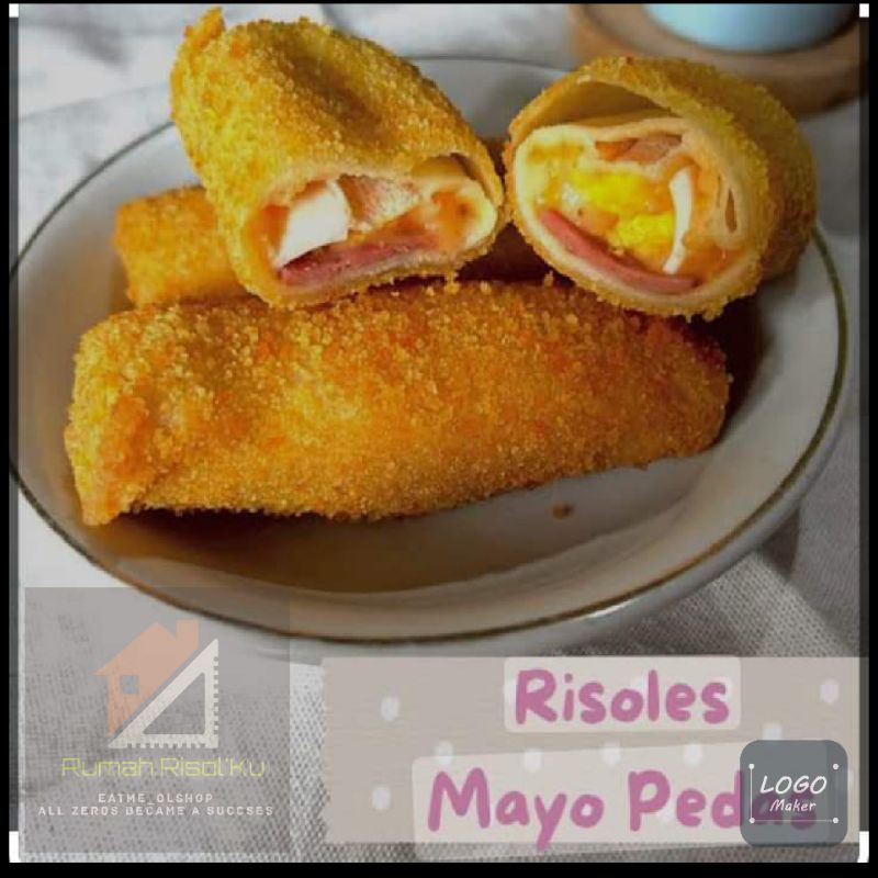Jual Risol Mayo Pedas beef telur keju Frozen Food Cemilan Murah isi 8 ...