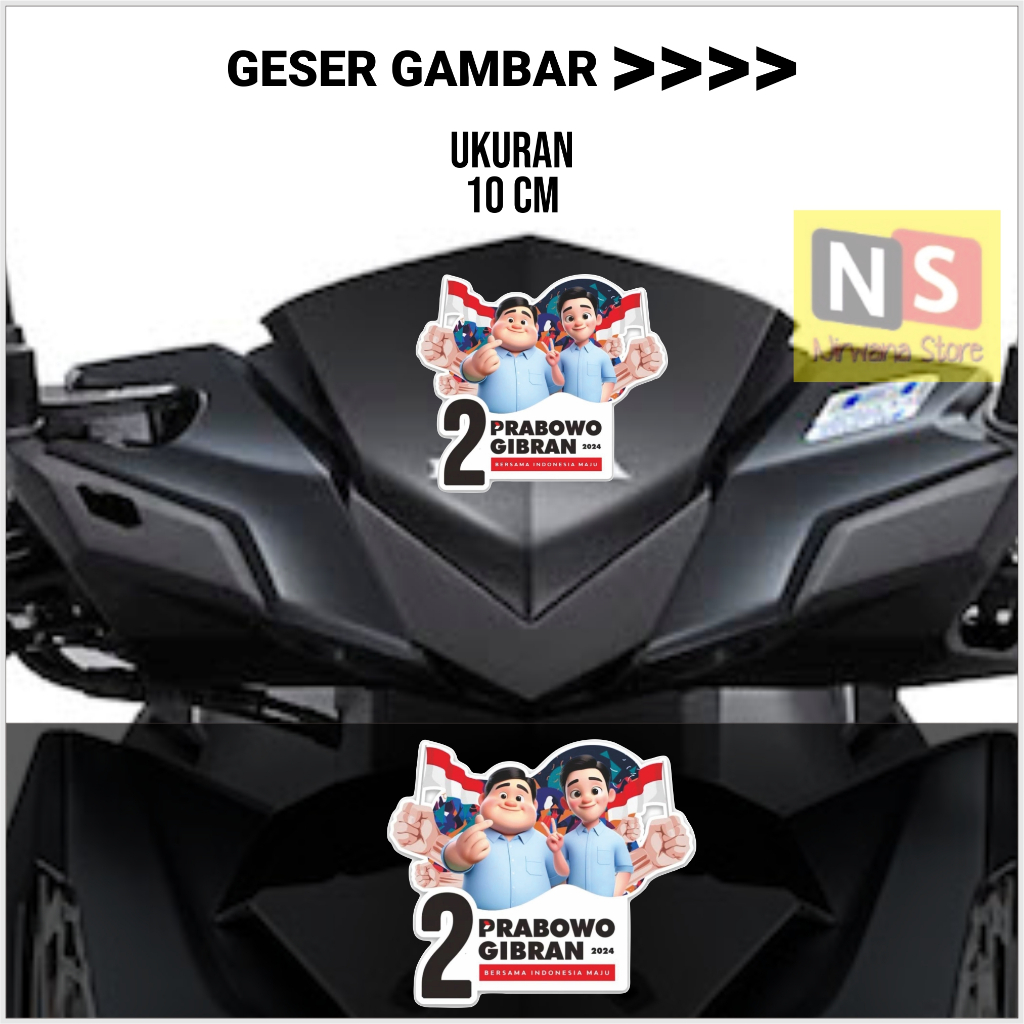 Jual Stiker Prabowo Gibran Gemoy 2024 - Stiker Motor Kaca Mobil ...