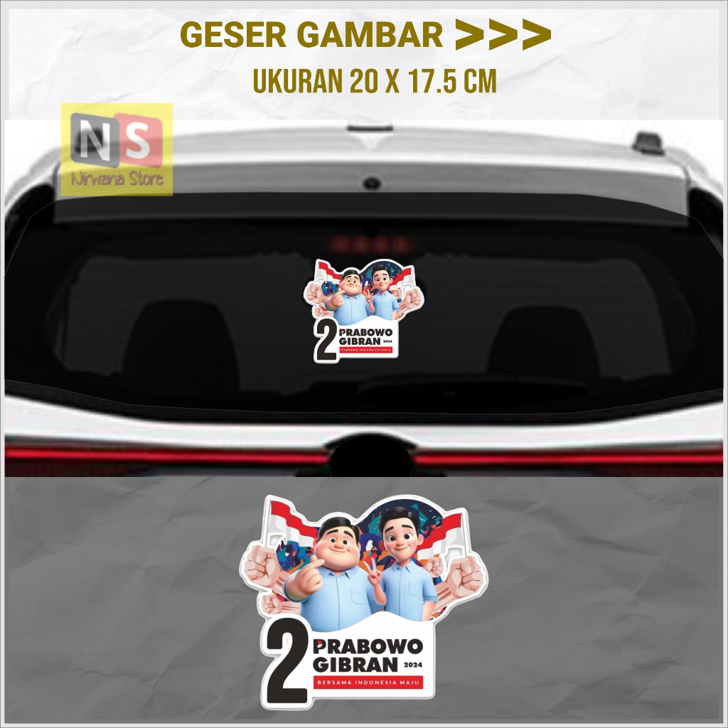 Jual Stiker Prabowo Gibran Gemoy 2024 - Stiker Motor Kaca Mobil ...