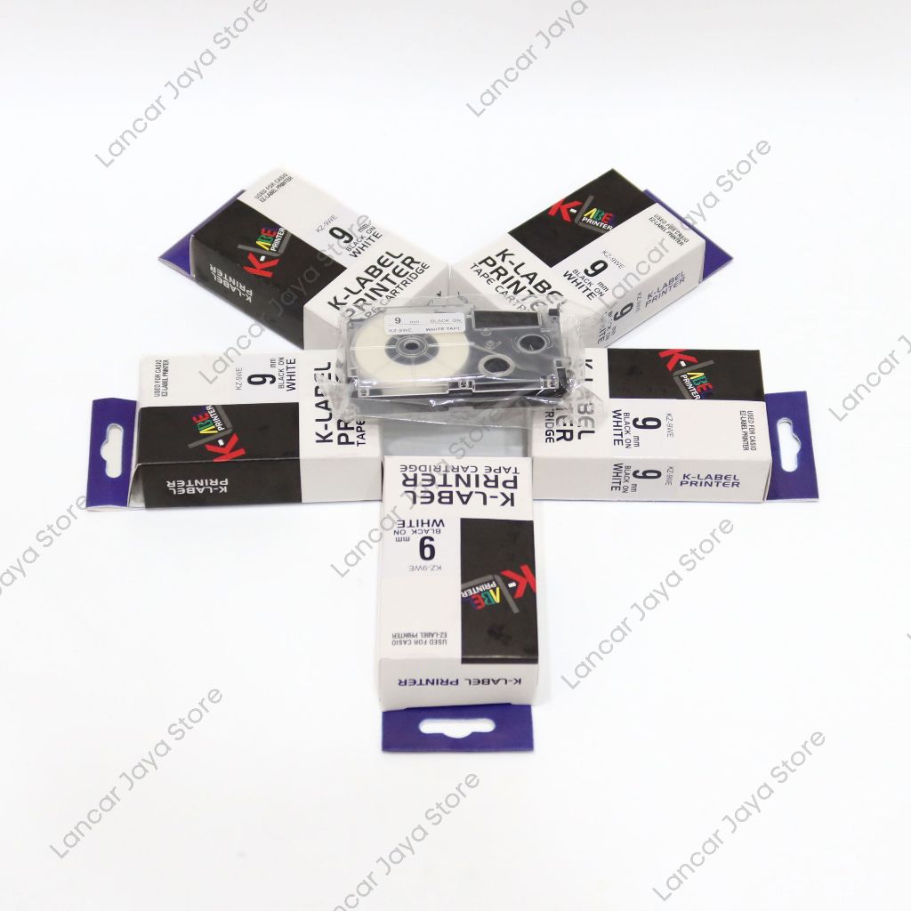 Jual Tape Catridge for Casio 9mm KZ-9WE K-Label Printer Label for Casio 9mm | Shopee Indonesia