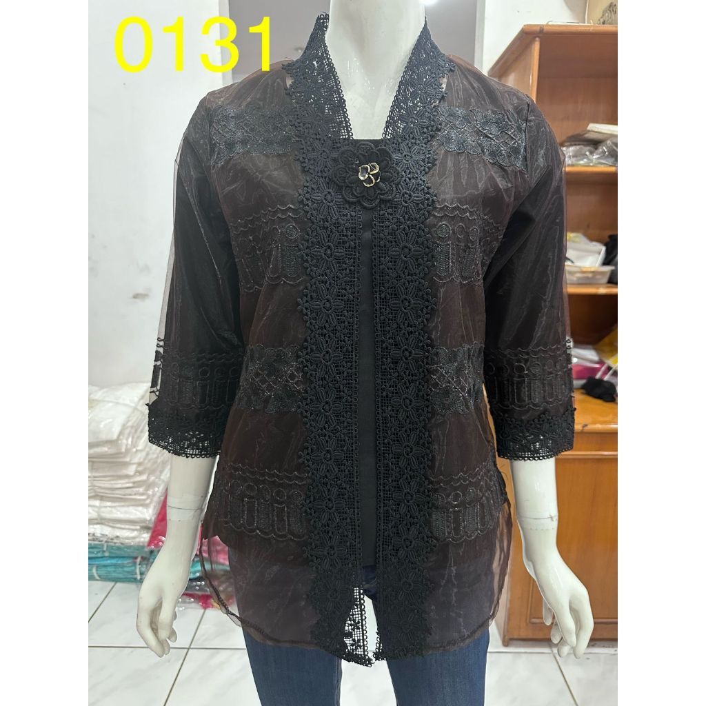 Jual 1481 1370 kebaya full brukat depan alexuez premium/kebaya rompi ...