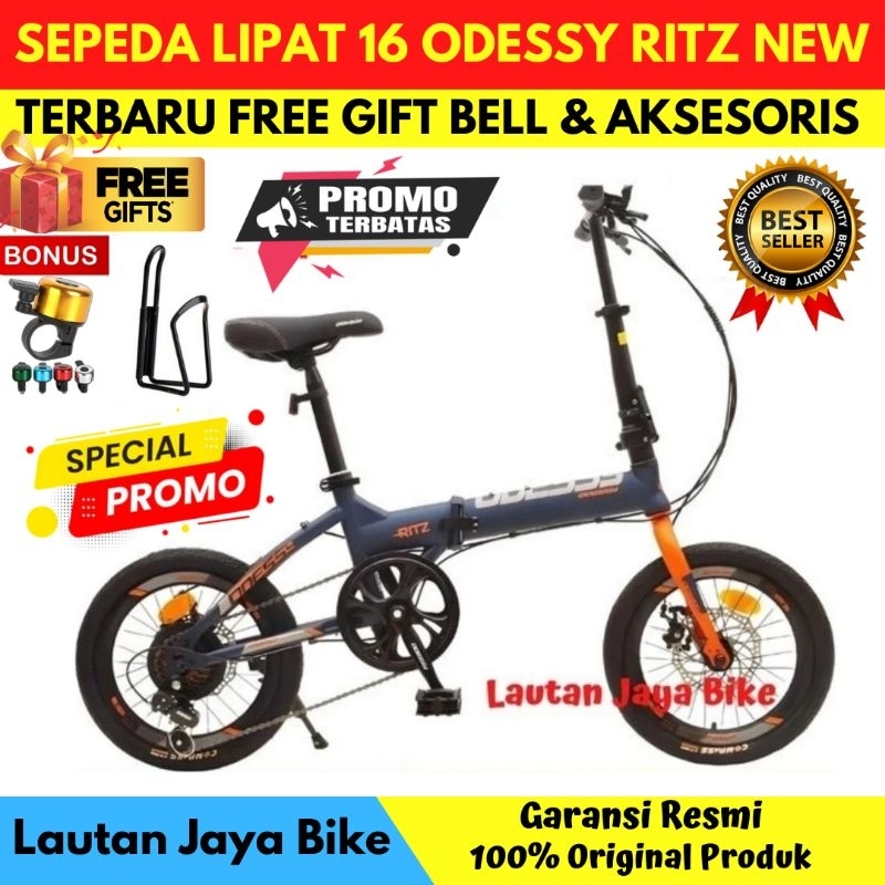 Jual Sepeda Lipat 16 Odessy Ritz New Free Gift | Shopee Indonesia