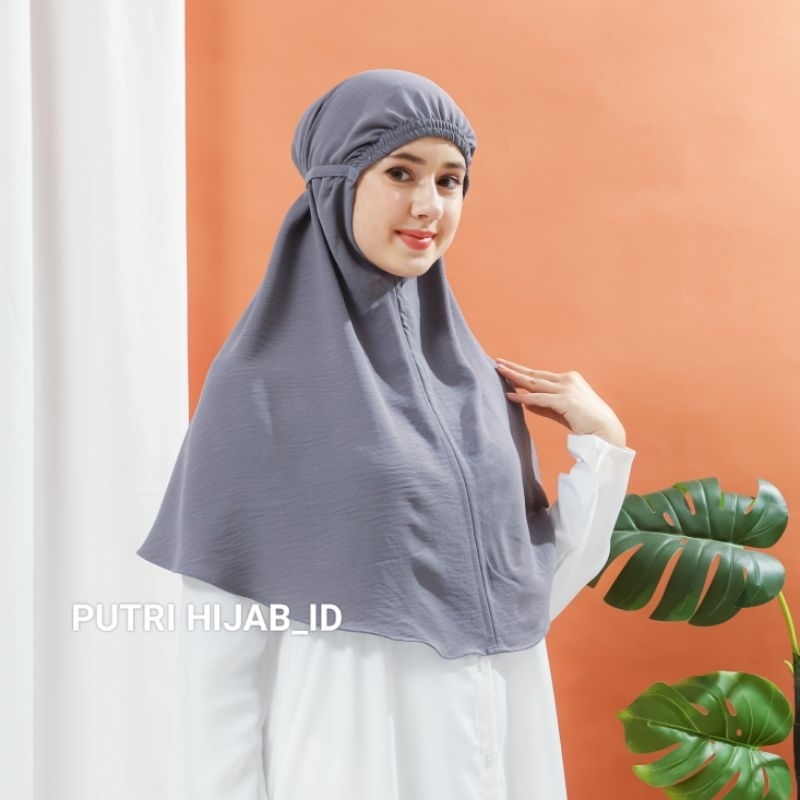Jual Jilbab Instan Bergo Crinkle Mary Crinkle Airflow Premium / Hijab Crinkle ( Kerut ...