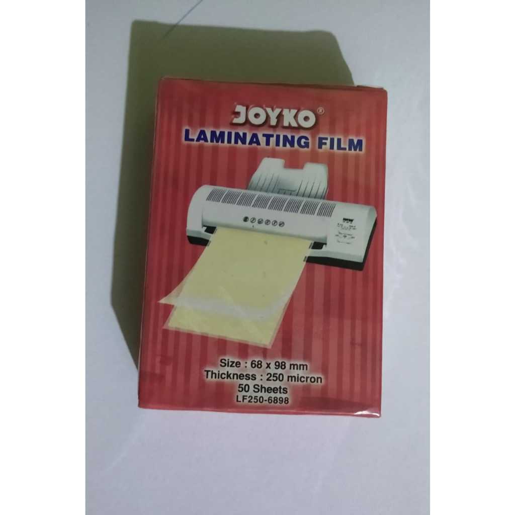 Jual LAMINATING FILM UKURAN KTP / PLASTIK LAMINATING KTP 250 MICRON ISI ...