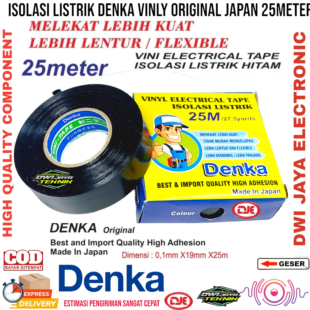 Jual Isolasi Solasi Listrik DENKA Original Japan | Shopee Indonesia