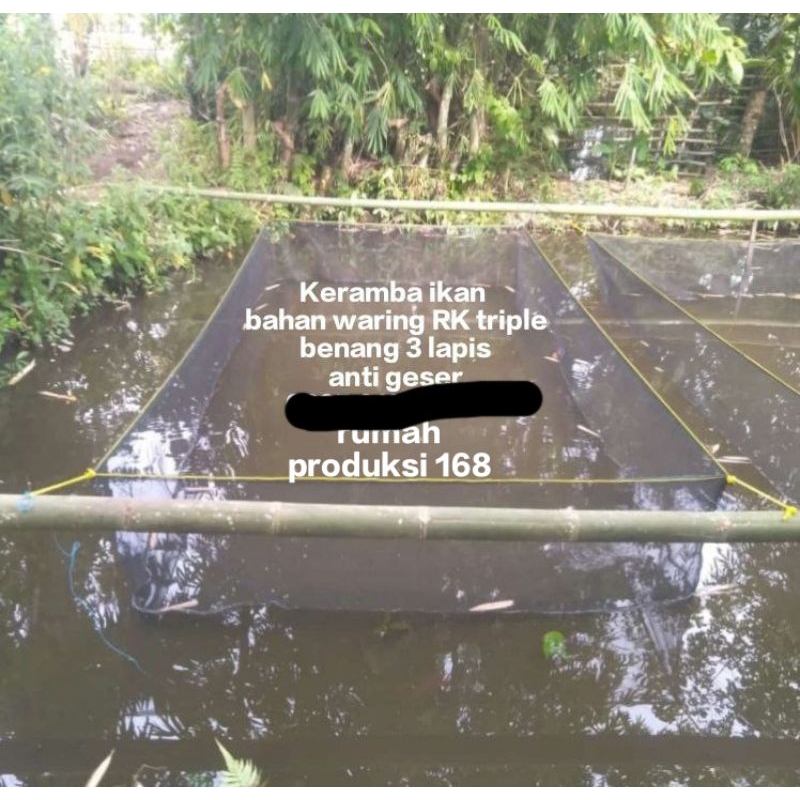 Jual Keramba ikan 2.4m x 3.5m x 1.2m waring ikan kerambah jaring apung ...