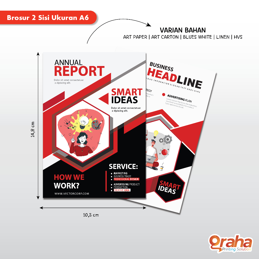 Jual Cetak Brosur / Leaflet / Flyer A6 - 2 Sisi | Shopee Indonesia