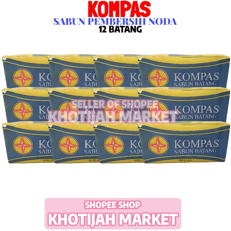 Jual Sabun Batang Cap Kompas Kuning 12 Batang 130 Gram | Shopee Indonesia