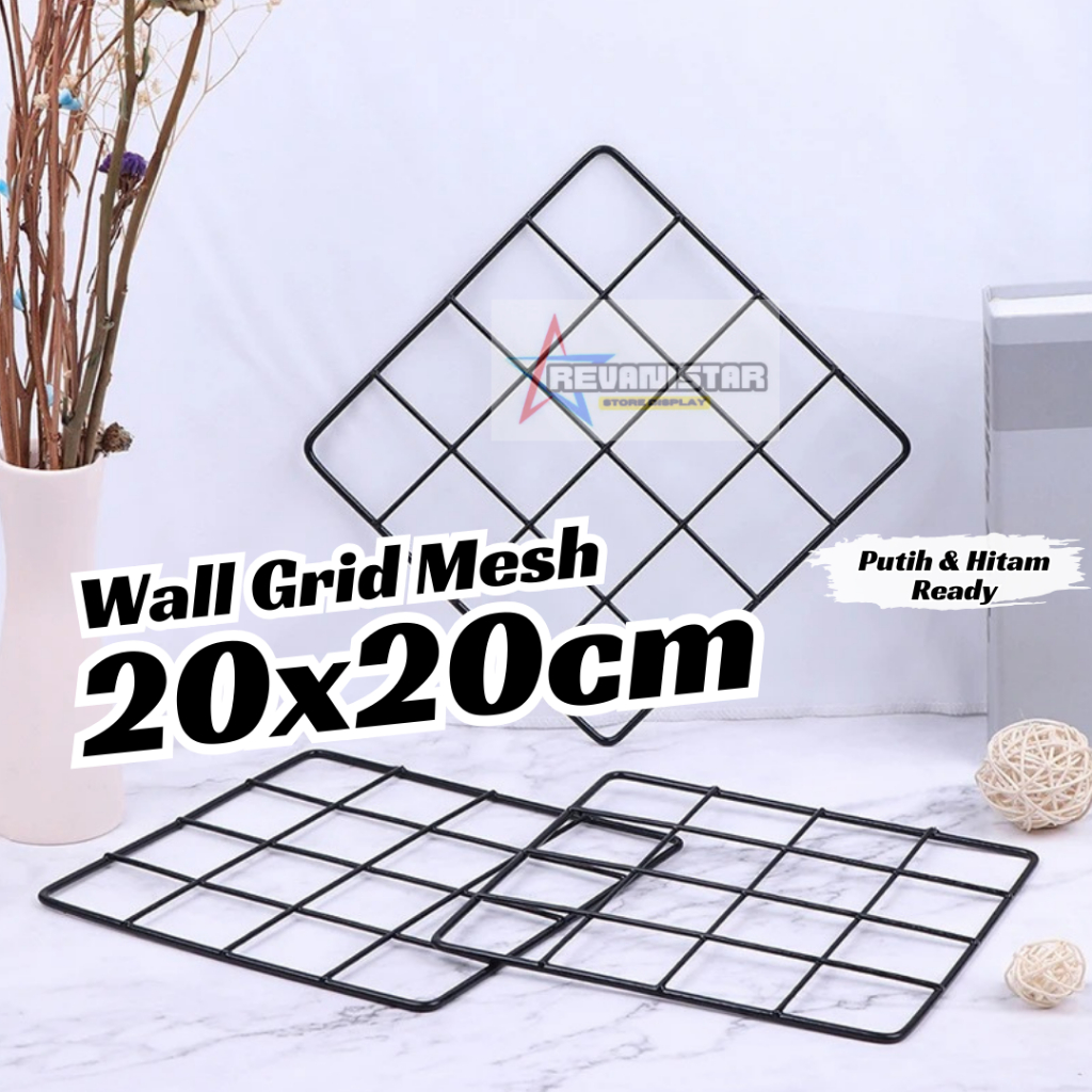 Jual Wire grid wall 20x20cm kawat ram dinding utk foto polaroid notes ...