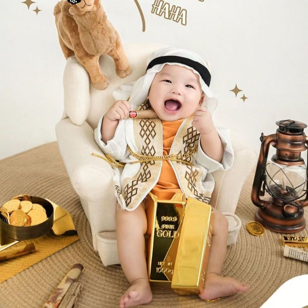 Jual Kostum Pakaian fotografi pangeran Arab Qatar Dubai | Shopee Indonesia