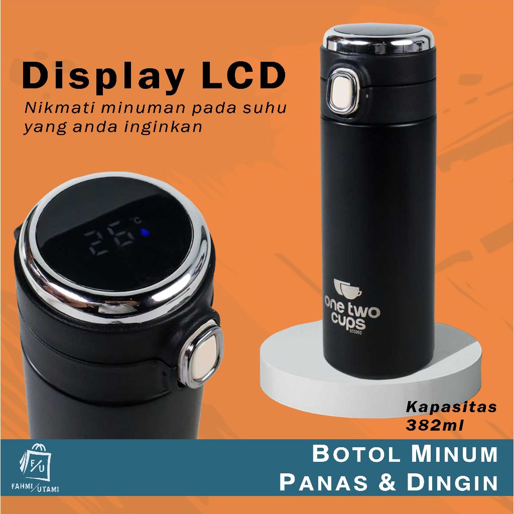 Jual Botol Minum Termos Tumbler Suhu Smart LCD Display | Shopee Indonesia