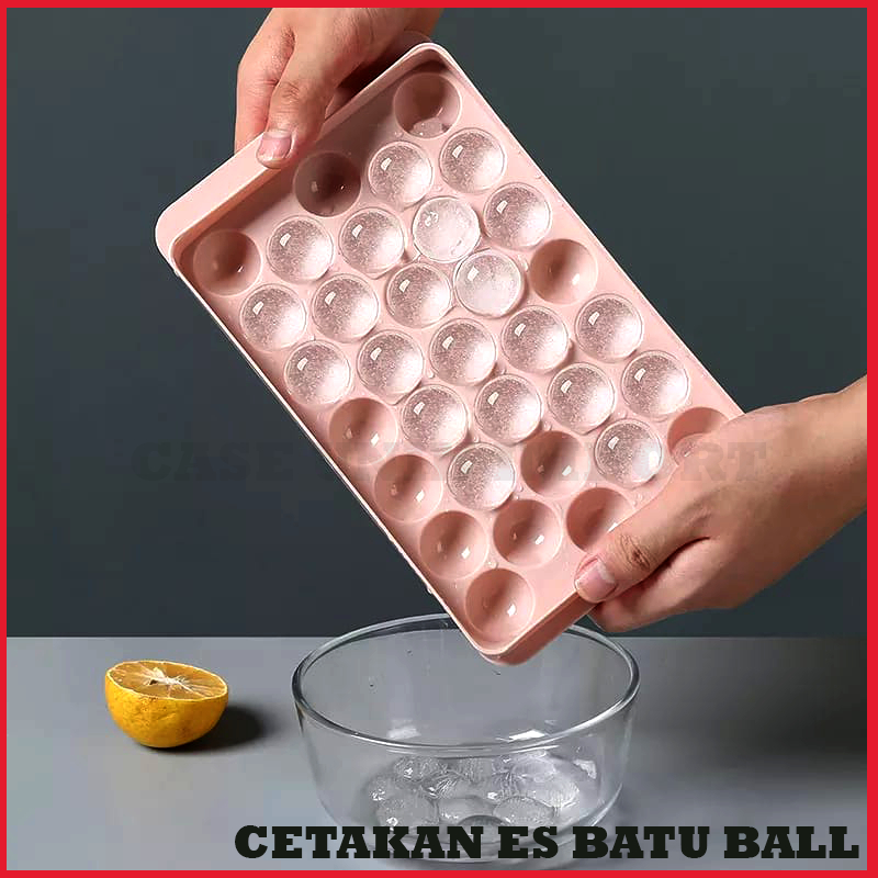 Jual Cetakan Es Batu Bulat 33 Cube Tray Jelly CETAKAN ES VIRAL ES BATU ...