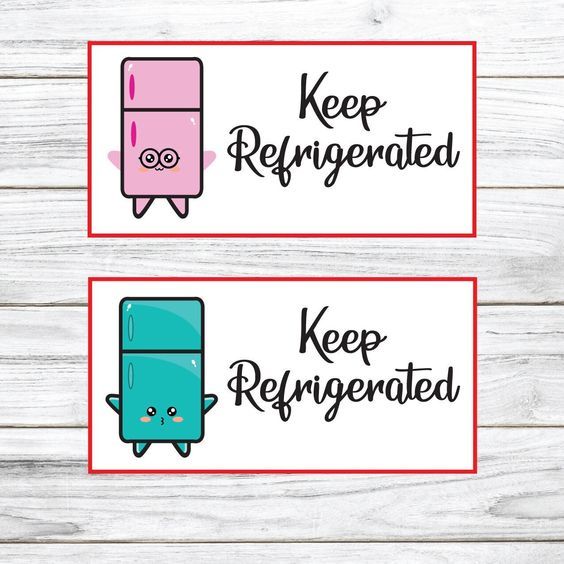Jual Stiker Keep Refrigerated Label Sticker Simpan Di Dalam Kulkas ...